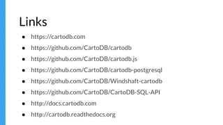 CartoDB Inside Out | PPT