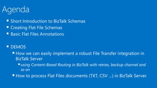 How to process Flat Files documents (TXT, CSV …) in BizTalk Server | PPTX | Web Design and HTML ...