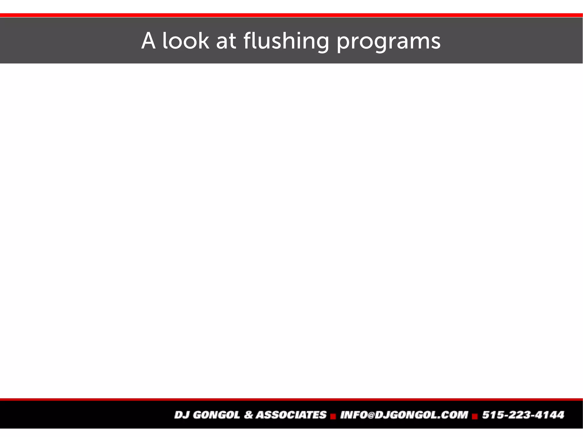 Hydrant flushing programs | PDF