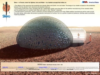 Sfero, 3D printing shelter on Mars | PPT