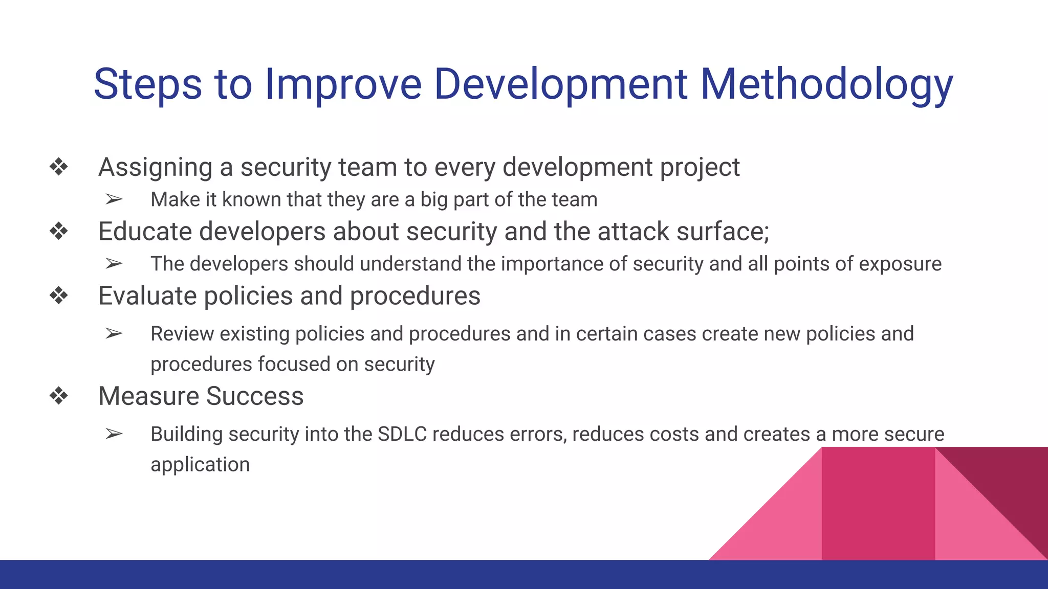 Security in the Software Development Life Cycle (SDLC) | PDF