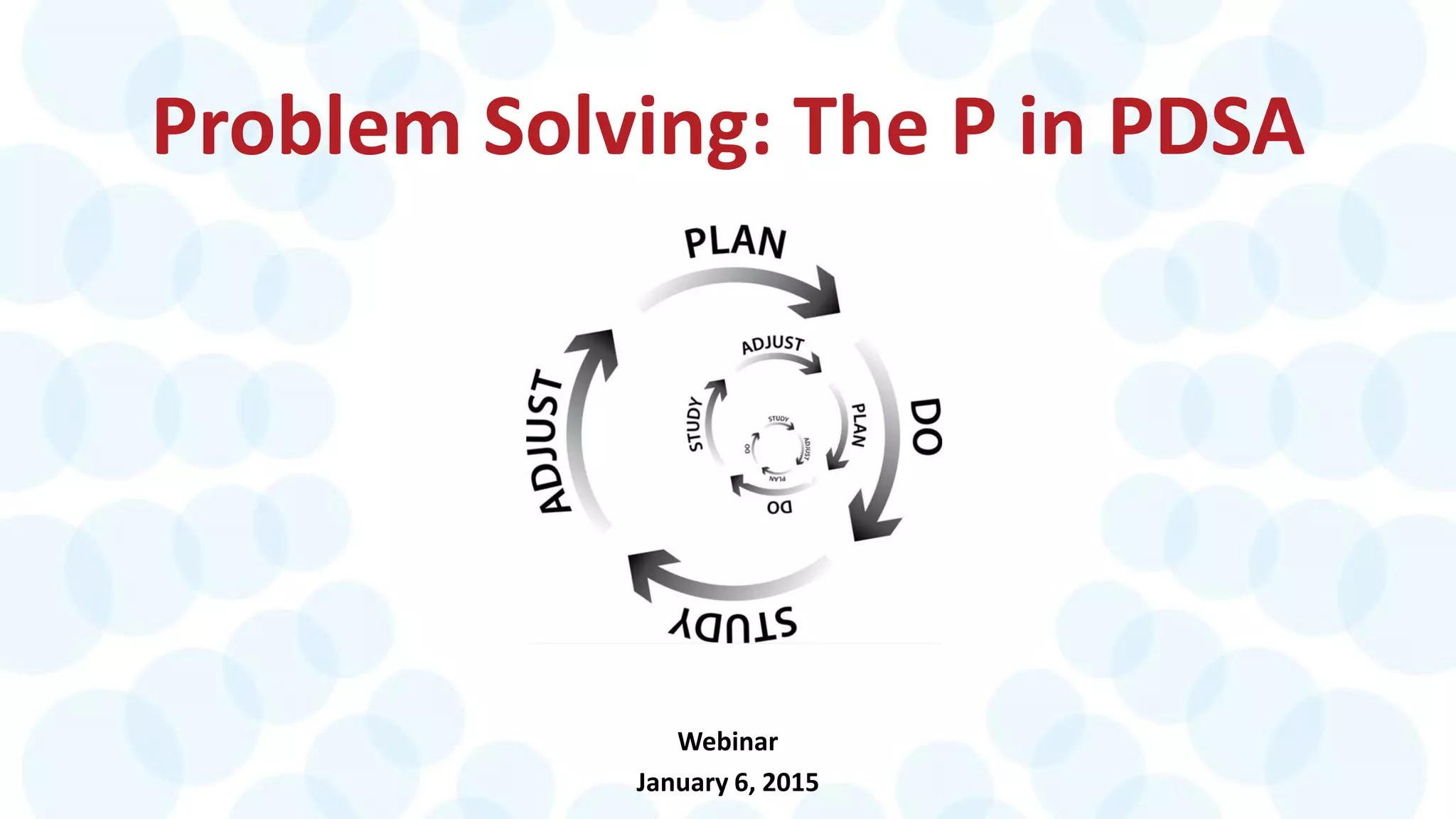Problem Solving: The P in PDSA | PPT