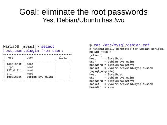 Passwordless login with unix auth_socket | PPT