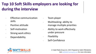 Top 10 Soft Skills for Interview Success | PPTX