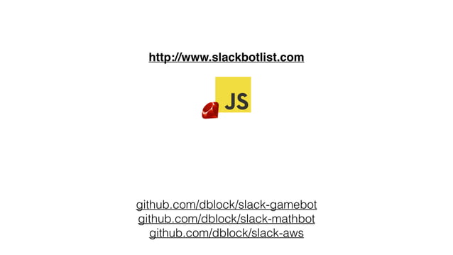 Your First Slack Ruby Bot | PPT