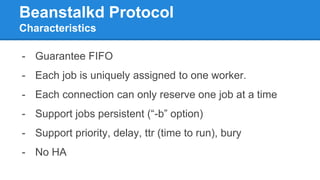 2015-10-20 Processed Billions of job by using Beanstalkd Queue | PPT
