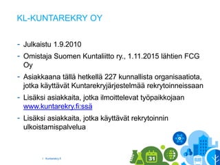 Kuntarekry, Risto Kokko | PPT