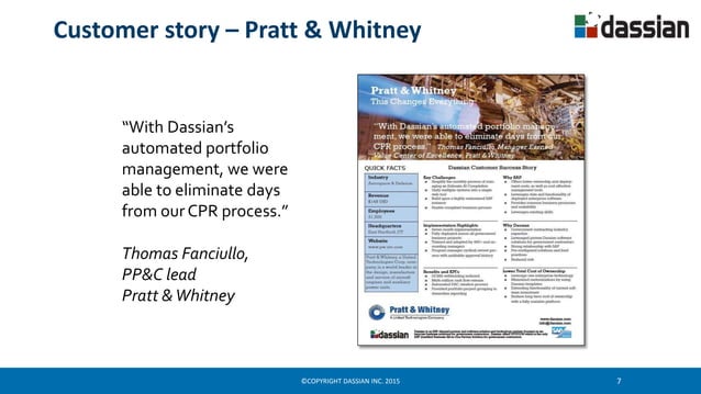 2015 10 integrated program mgmt dassian overview | PPT