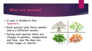 Introduction into the four seasons | PDF