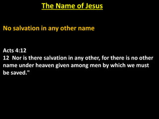 The Wonderful Name of Jesus | PPTX