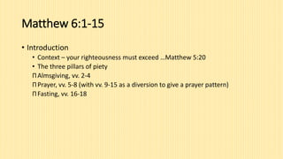 2015 11-29 matthew 6 lord's prayer | PPT