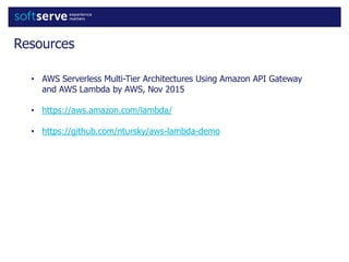 Using AWS Lambda for Infrastructure Automation and Beyond | PPTX