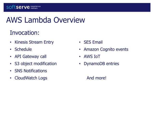 Using AWS Lambda for Infrastructure Automation and Beyond | PPT