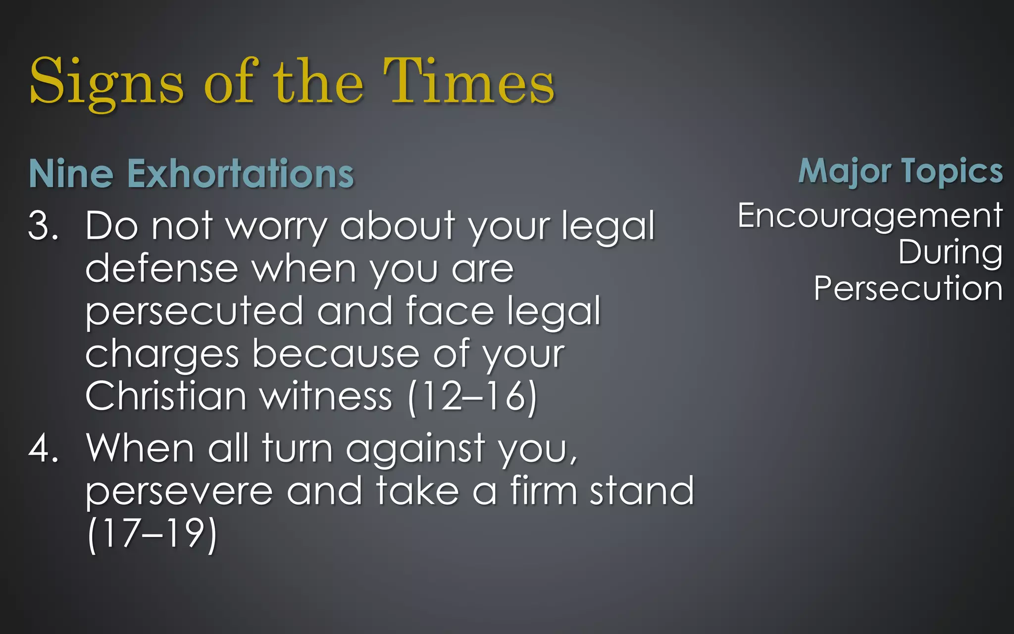 Signs of the Times | PPTX