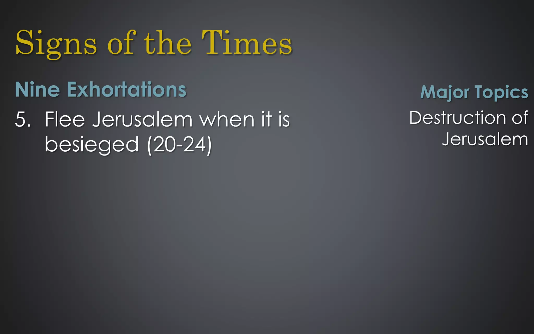 Signs of the Times | PPTX