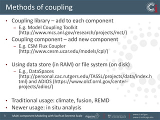 Multi-component Modeling with Swift at Extreme Scale | PPT