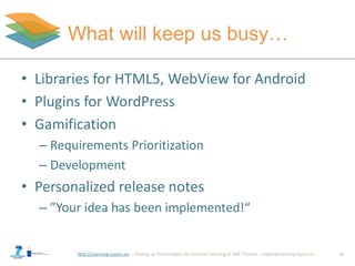 Requirements Bazaar powered by AngularJS and Polymer - Talk at Google Developer Group Brussels | PPT