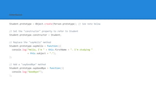 JavsScript OOP | PPTX | Programming Languages | Computing