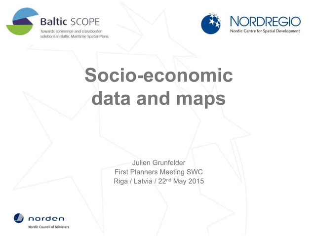 Socio-economic data and maps by NORDREGIO* | PPT