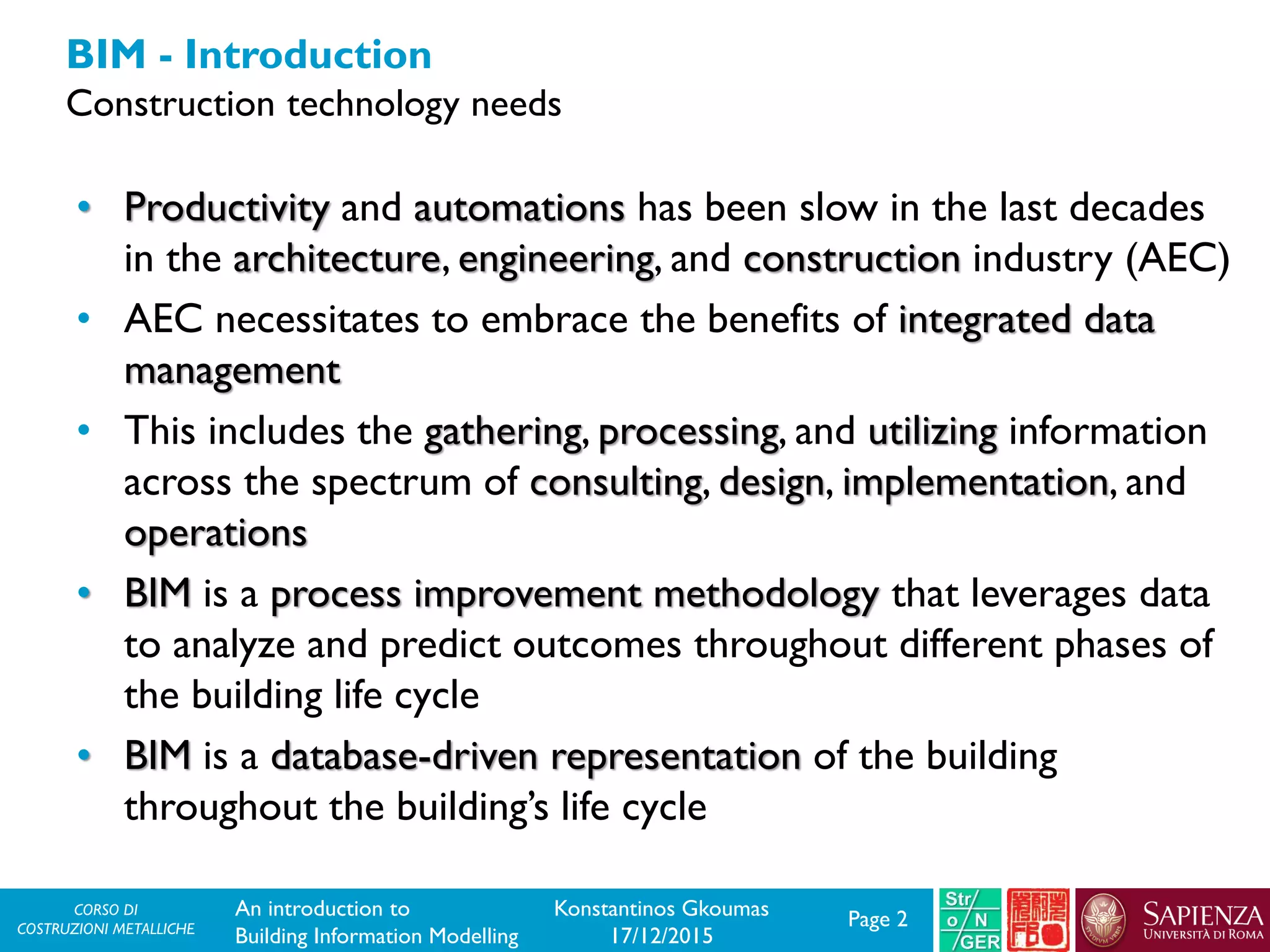 CM - An introduction to Building Information Modelling (BIM) | PDF