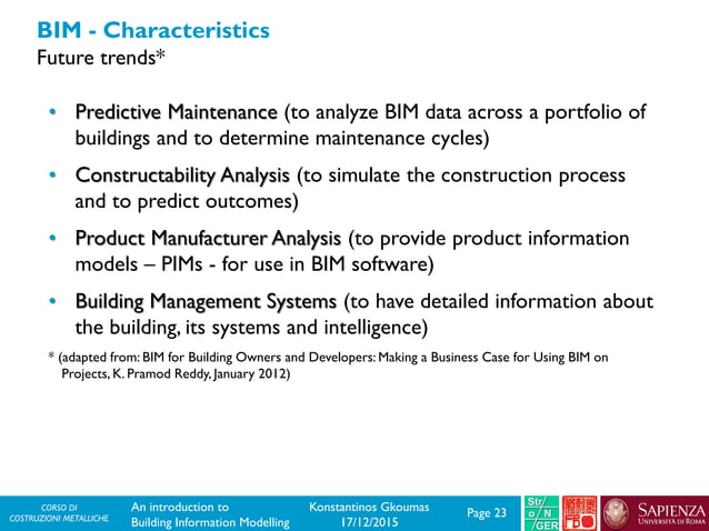 CM - An introduction to Building Information Modelling (BIM) | PPT