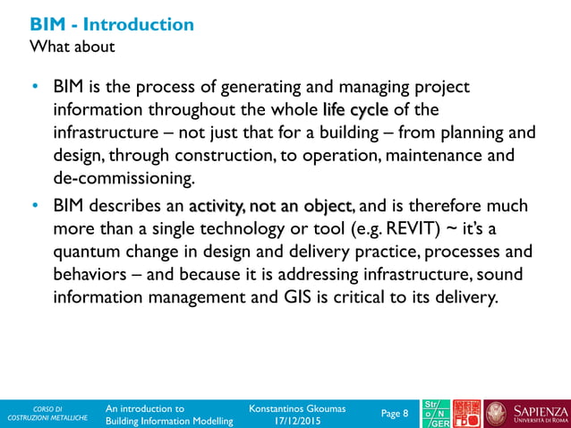 CM - An introduction to Building Information Modelling (BIM) | PPT