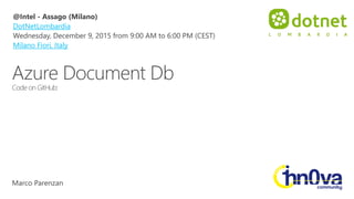 Azure Document Db | PPT