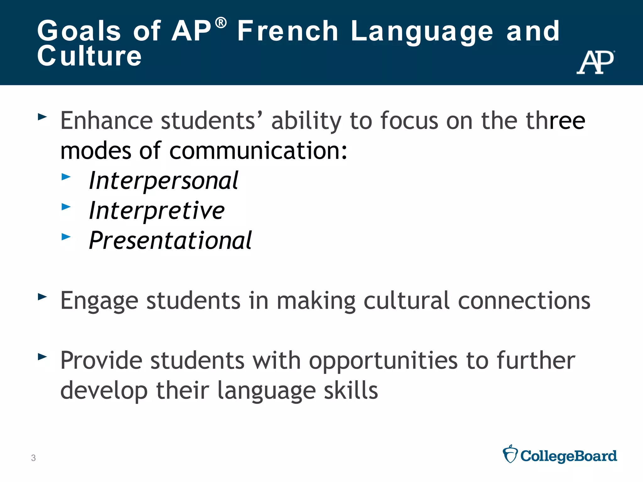 2015 16 ap french language and culture workshop ppt | PPT