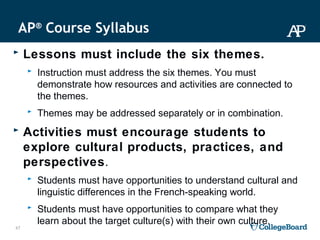 2015 16 ap french language and culture workshop ppt | PPT