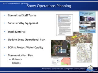 2015-2016 Snow Removal Operations | PPTX
