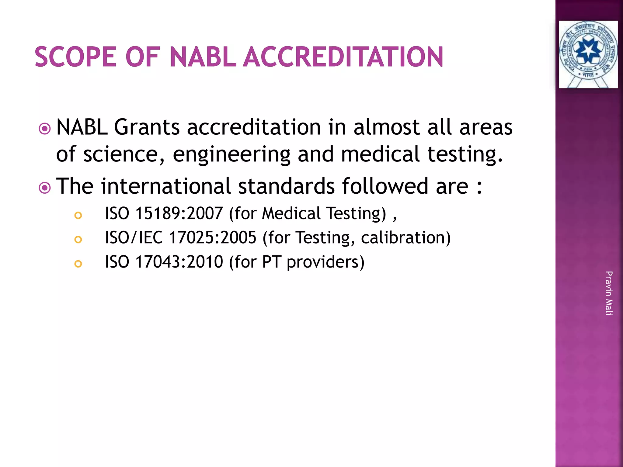 NABL Accredition | PPTX