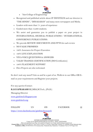 2015 2016 ieee java project titles | PDF