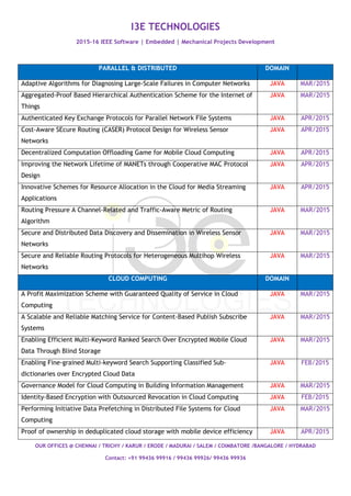 2015 2016 ieee java project titles | PDF