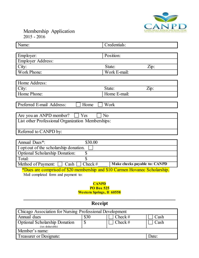 2015 2016 membership application | DOCX