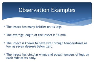 Observation & Inference: Notes | PDF