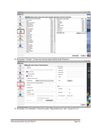 2015-24. mohammad abdul aziz - reamastering windows 7 menggunakan rt7 lite | PDF