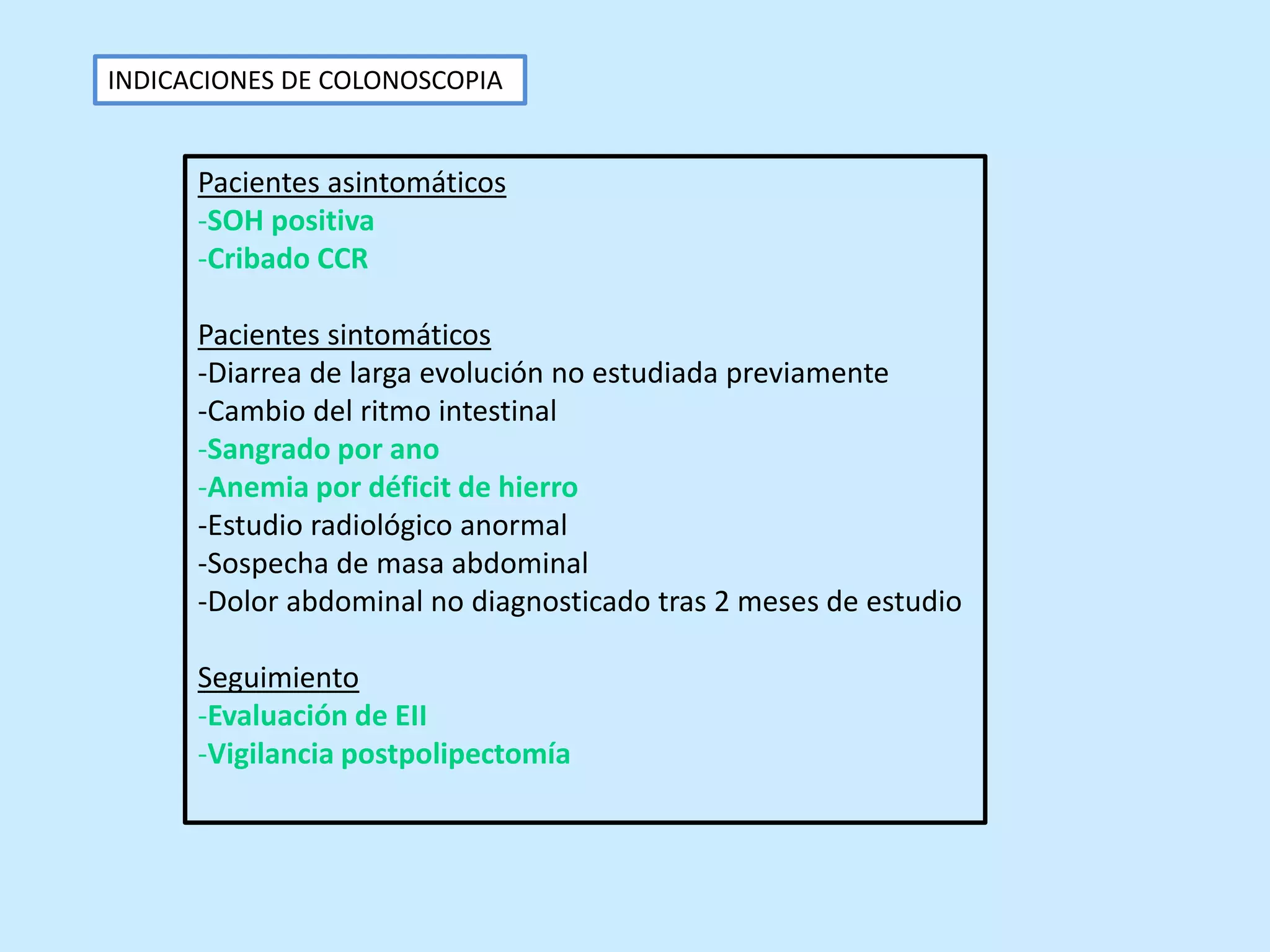 (2015-3-10)indicaciones de colonoscopia en ap (ppt) | PPT
