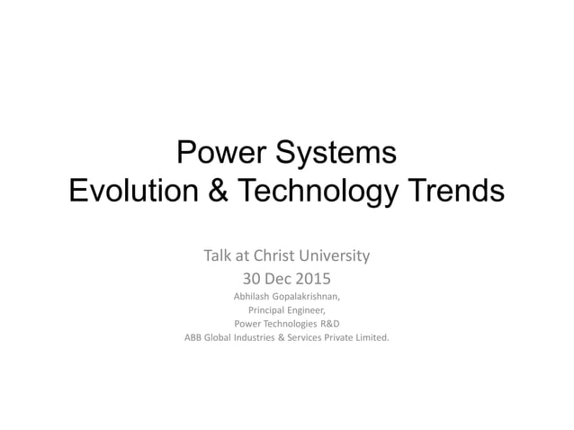 Future Power Systems Trends | PDF | Power and Energy Industry | Industries