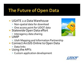 Utah Department of Transportation Open Data | PDF | Internet | Computing