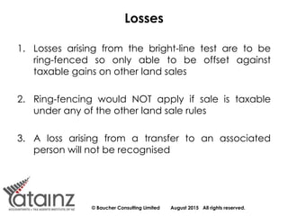 Bright-line test for New Zealand residential property sales | PPT