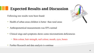 nutritional survey in school going children | PPTX