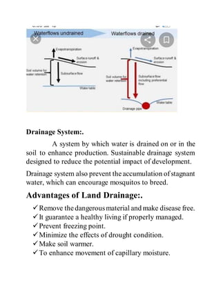 Agriculture Land Drainage | DOCX