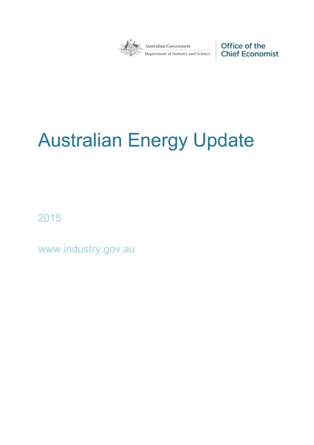 2015 Australian Energy Statistics | PDF | Power and Energy Industry | Industries