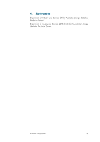 2015 Australian Energy Statistics | PDF | Power and Energy Industry | Industries