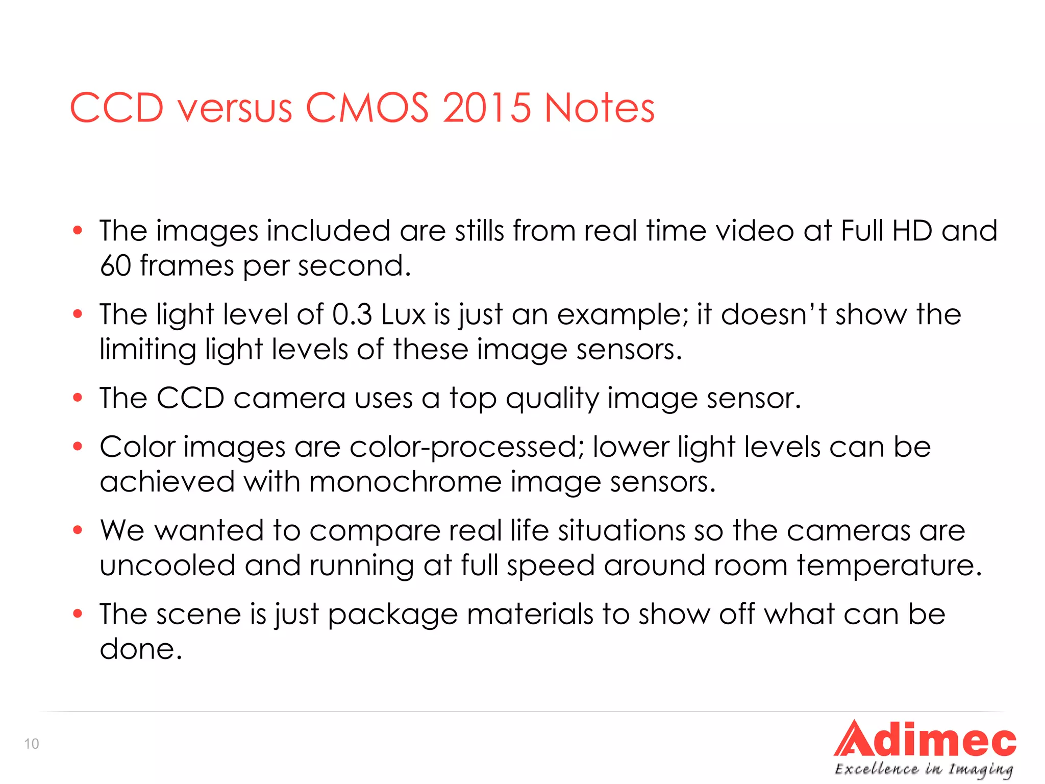 2015 ccd-versus-cmos-update | PPTX | Cameras and Camcorders | Consumer ...