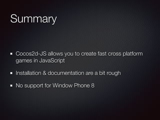 Cross Platform Game Programming with Cocos2d-js | PPT