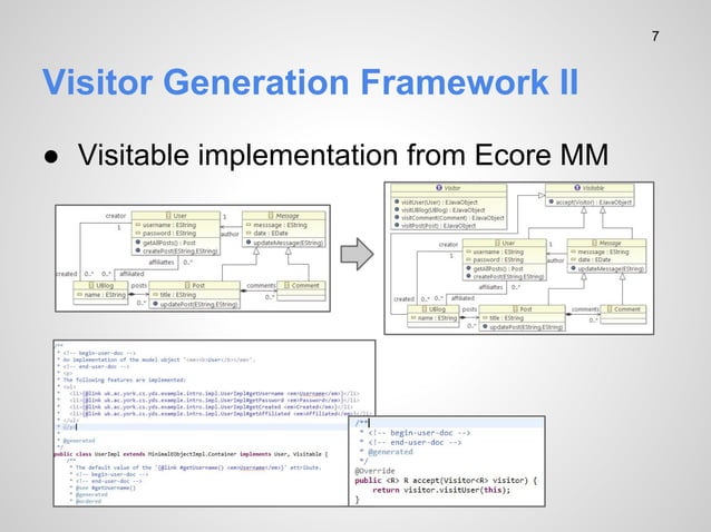 Visitors Framework Generator | PPT