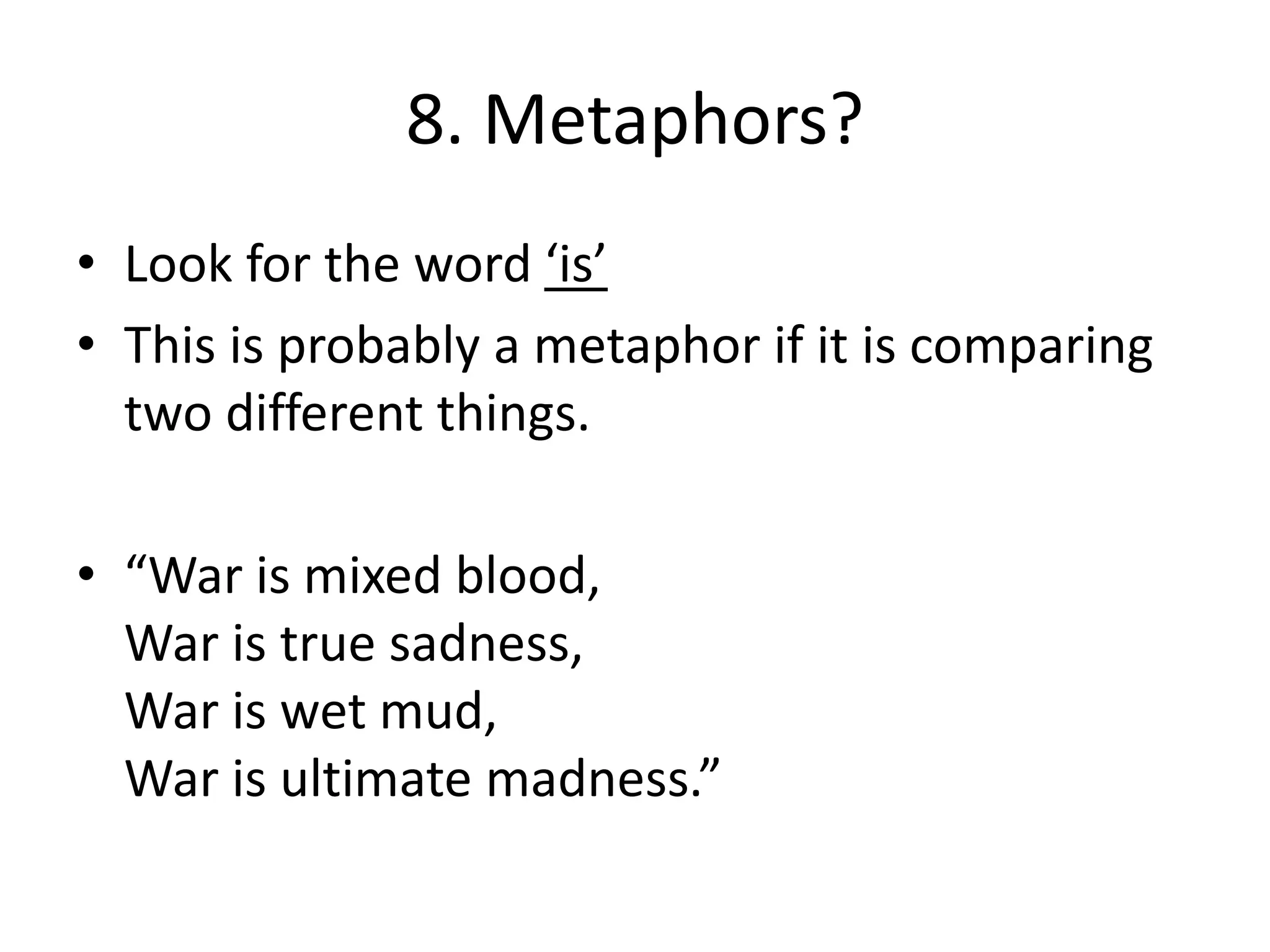 Locating Poetic Techniques (Poetry Metalanguage) | PPTX