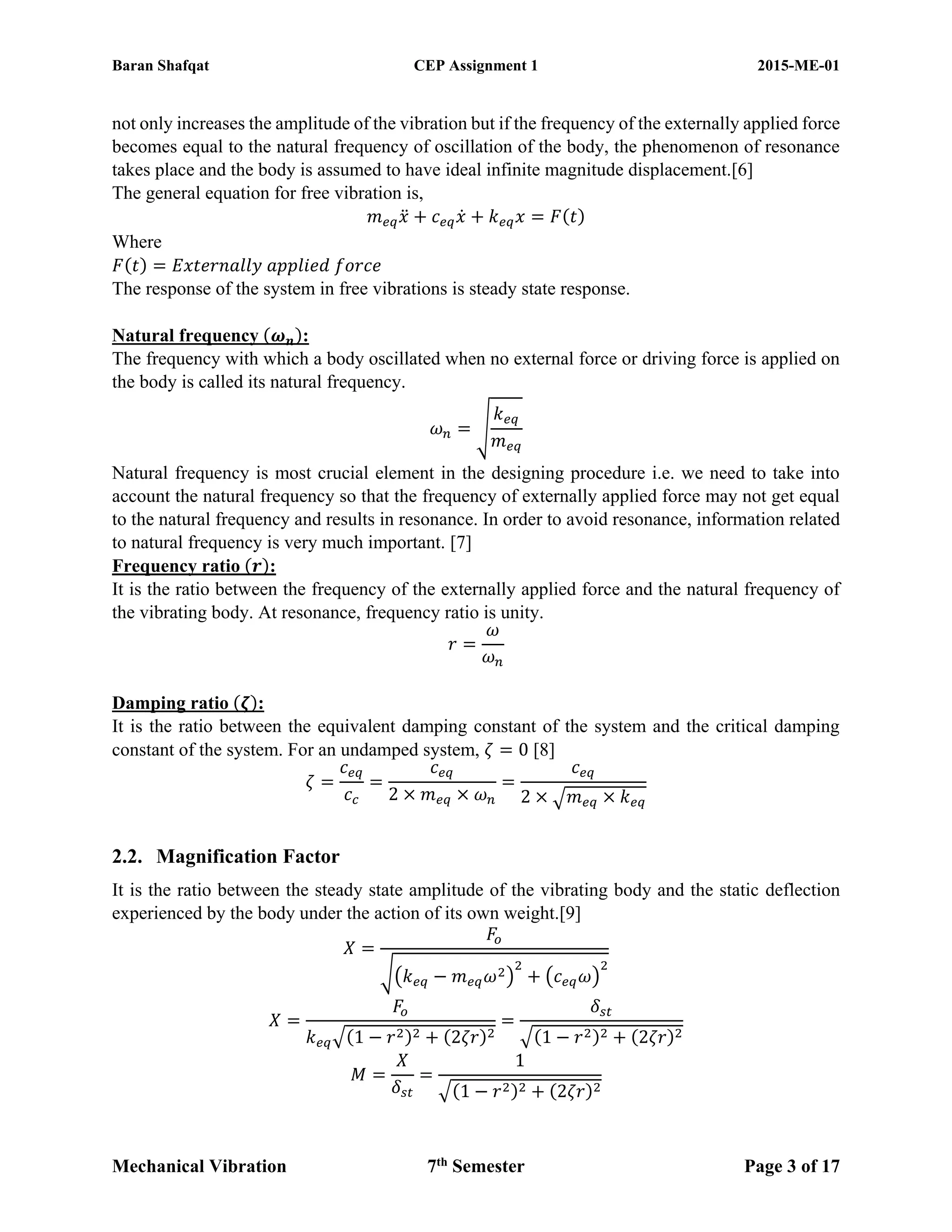 Vibration Analysis And Modelling Of Cantilever Beam Pdf Physics Science