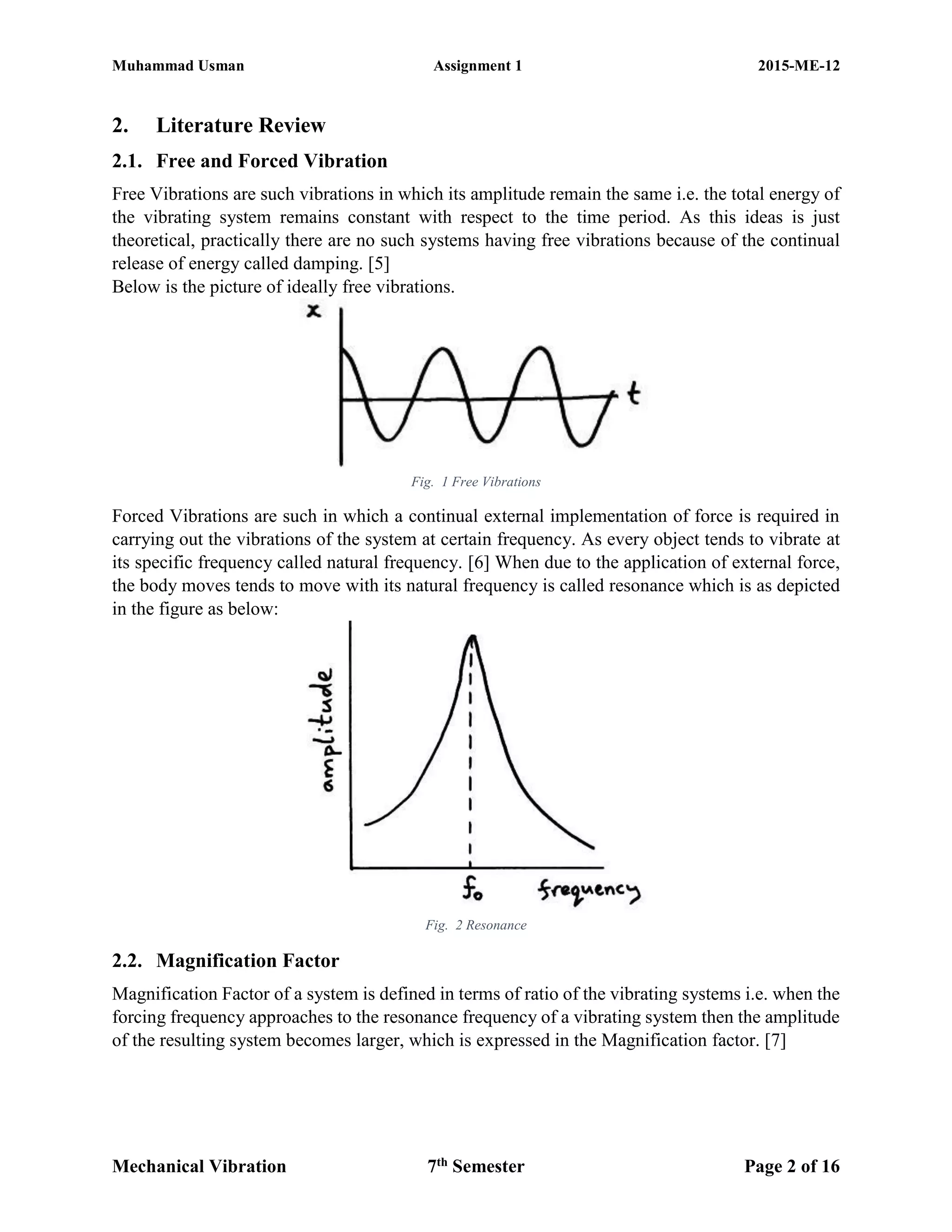 Vibration Analysis and Modelling of a Cantilever Beam | PDF